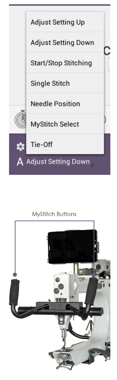 My Stitch Presets and My Stitch Buttons